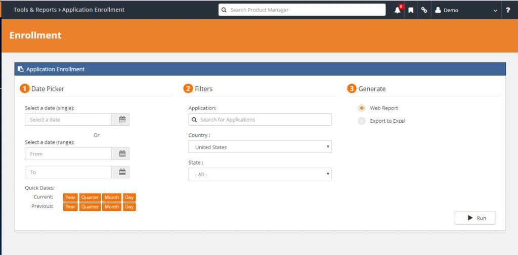 Application Enrollment - EBIZPLATFORM