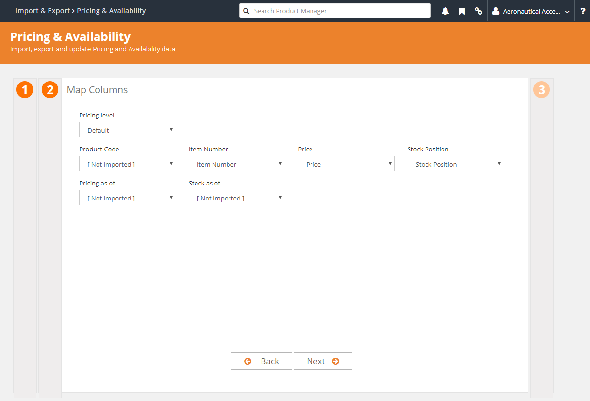 Import & Export - Pricing & Availability - EBIZPLATFORM